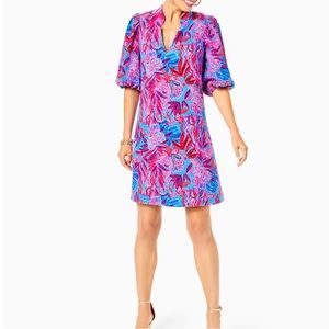Lilly Pulitzer | Dresses | Lilly Pulitzer Arcella Dress In Ruby Red ...